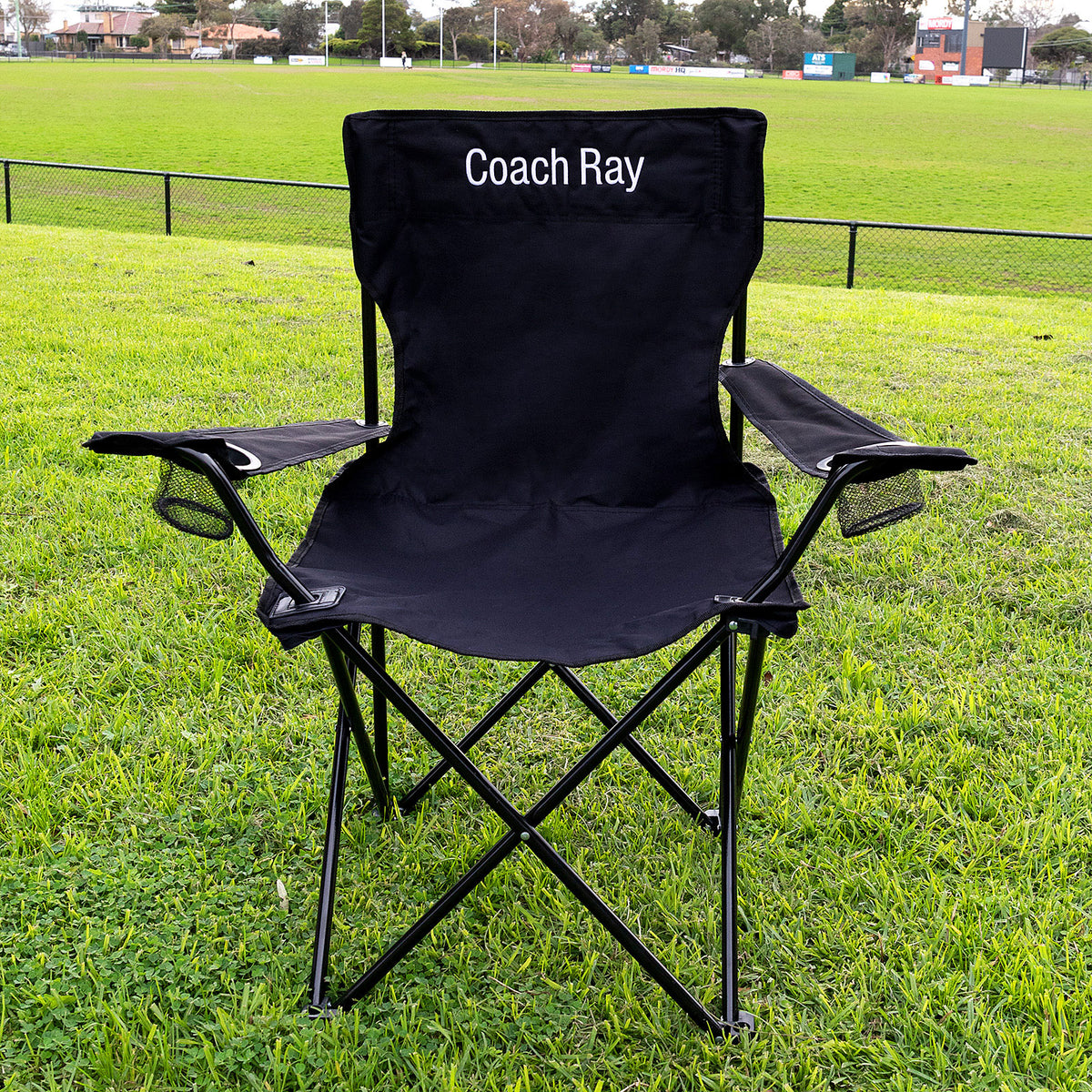 Personalised Coach Gift Sports Folding Chair | Personalised Favours ...