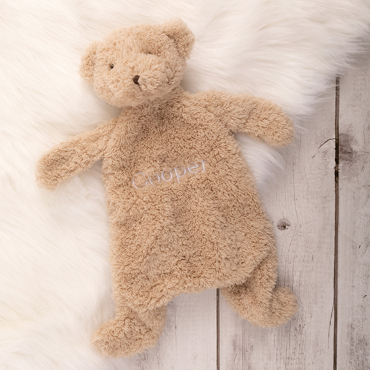 Personalised Plush Bear Comforter Toy | Personalised Favours
