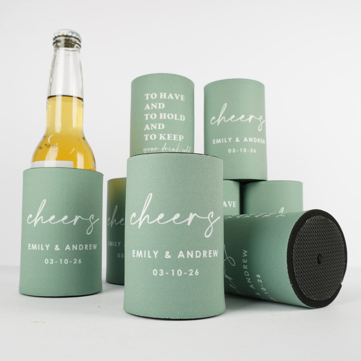Personalised Wedding Stubby Holders | Free Delivery