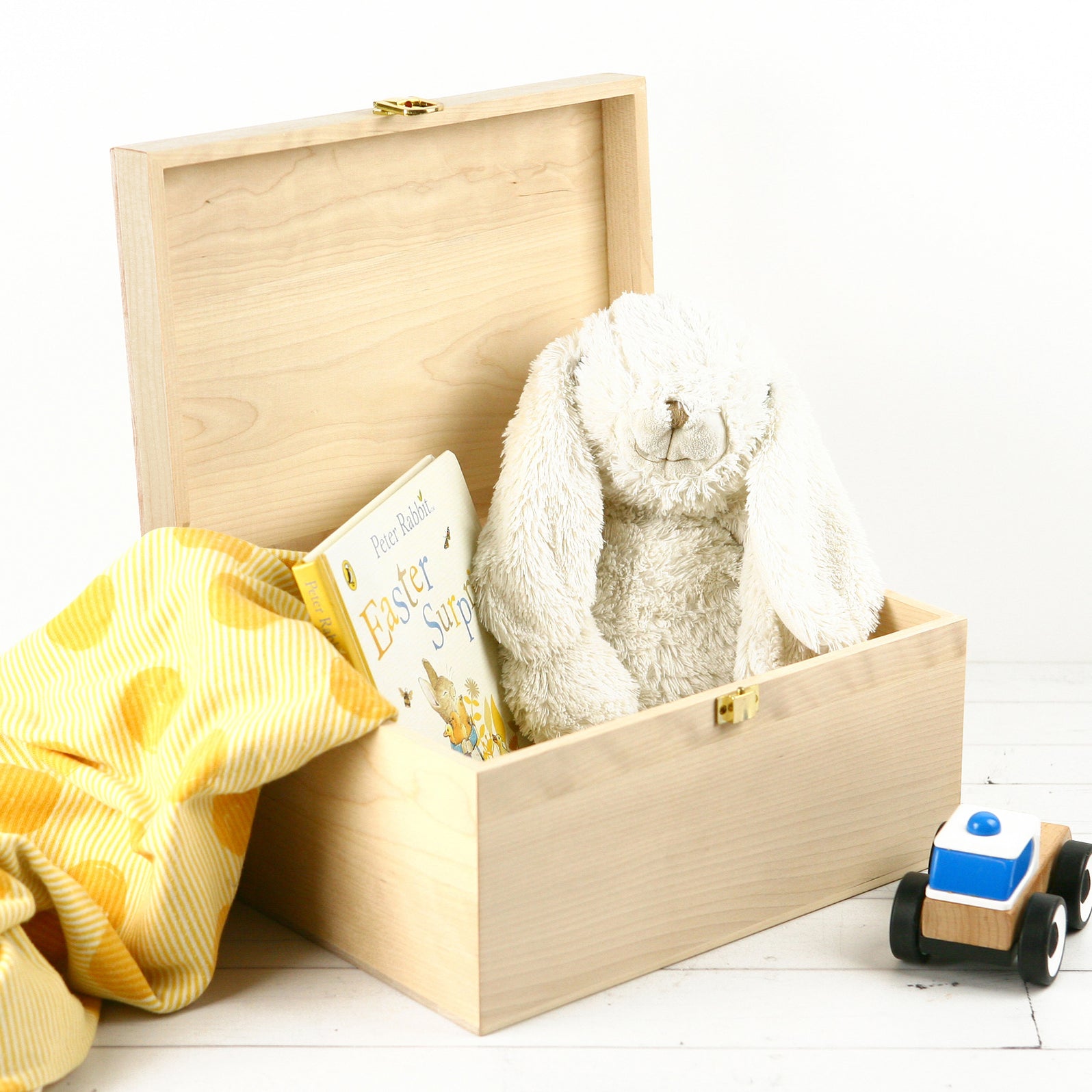 Boy Printed Wooden Treasure Keepsake Toy Box| Personalised Favours