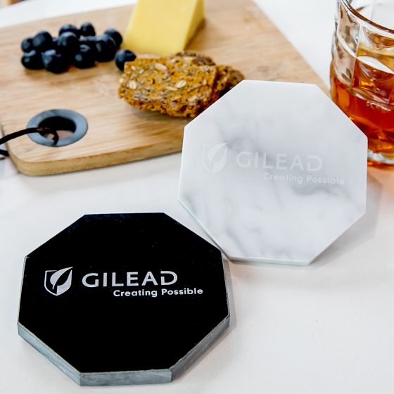 Engraved Corporate Marble Coasters | Personalised Favours