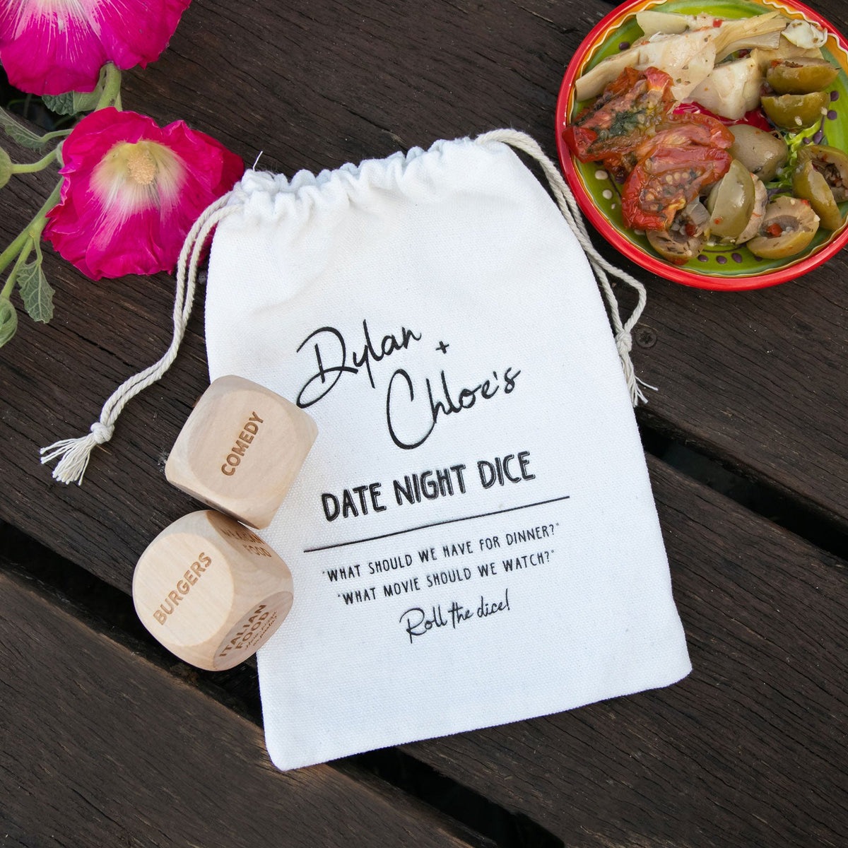 Personalised Date Night Dice Game | Personalised Favours