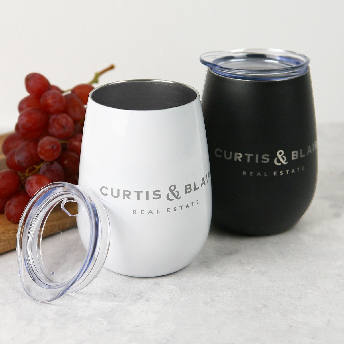Personalised Wine Sipper Keep Cup Client Gift | Free Delivery