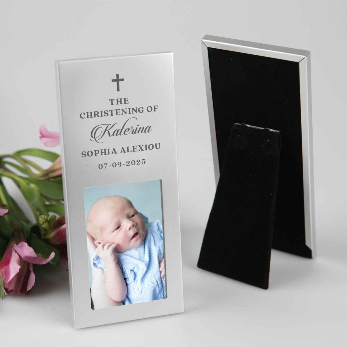 Baby Christening Birth Announcement Photo Frame | Personalised Favours ...