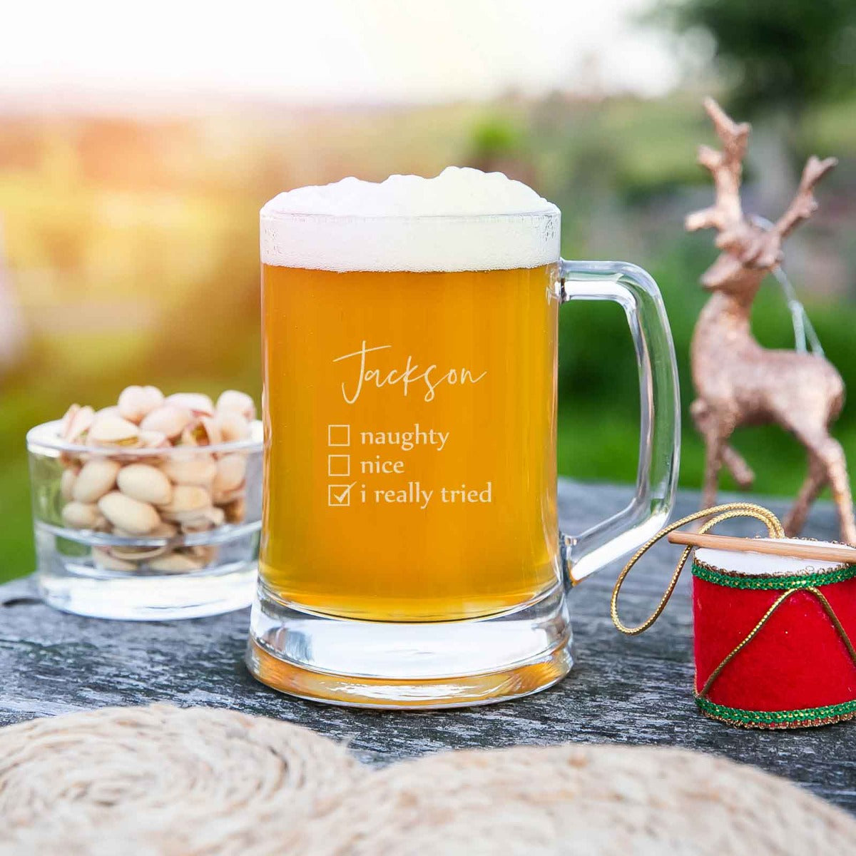 Engraved Christmas Beer Stein Mug | Personalised Favours – Personalised ...