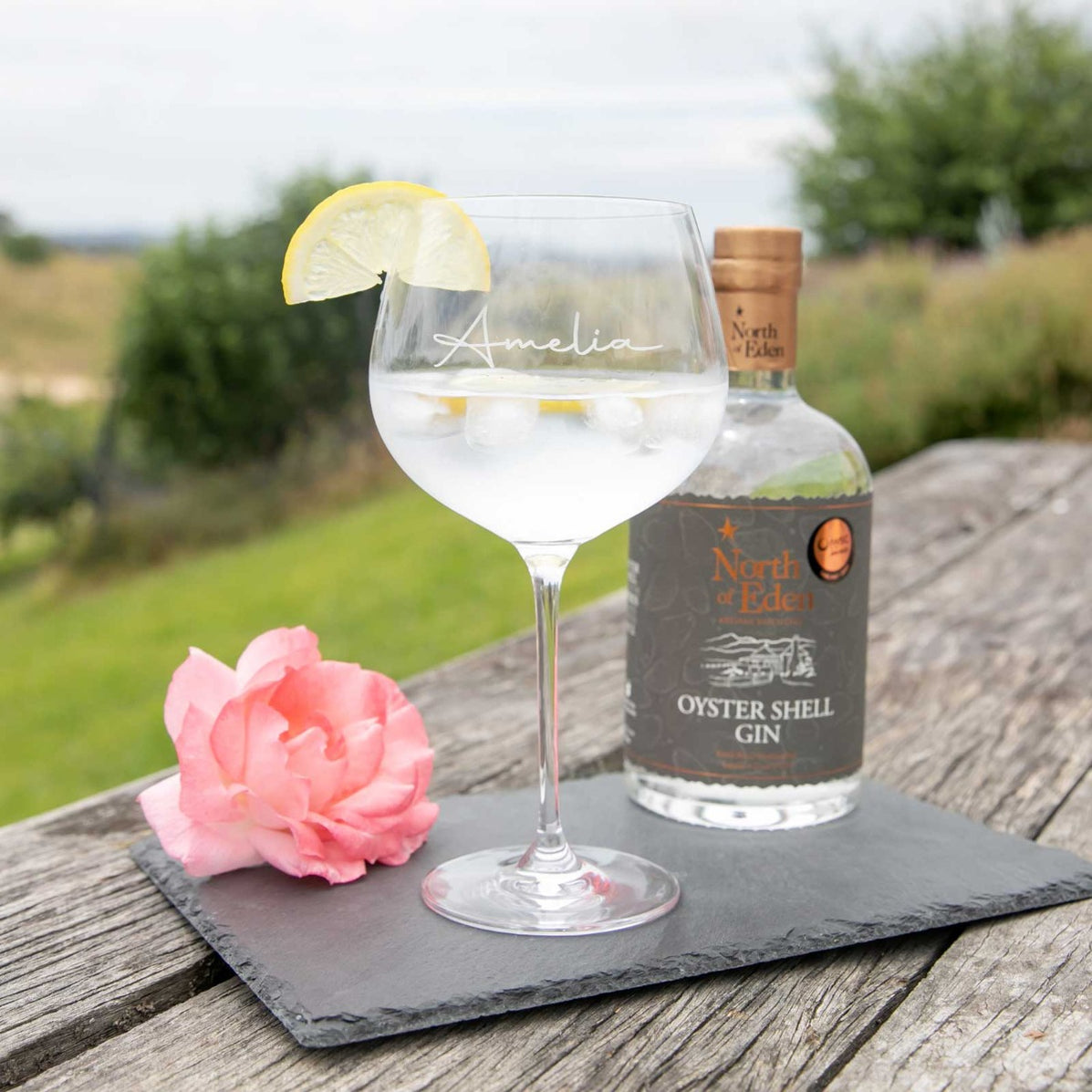 Engraved Signature Gin Glass 780ml | Personalised Favours