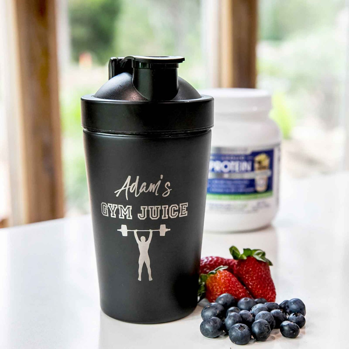 Personalised 600ml Stainless Steel Protein Shaker | Free Delivery ...