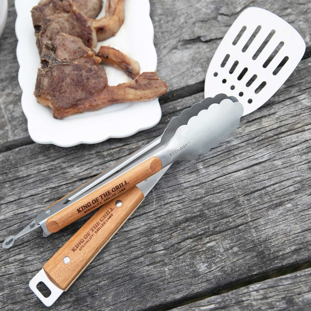 Engraved Wooden BBQ Set Christmas Gift |Personalised Favours