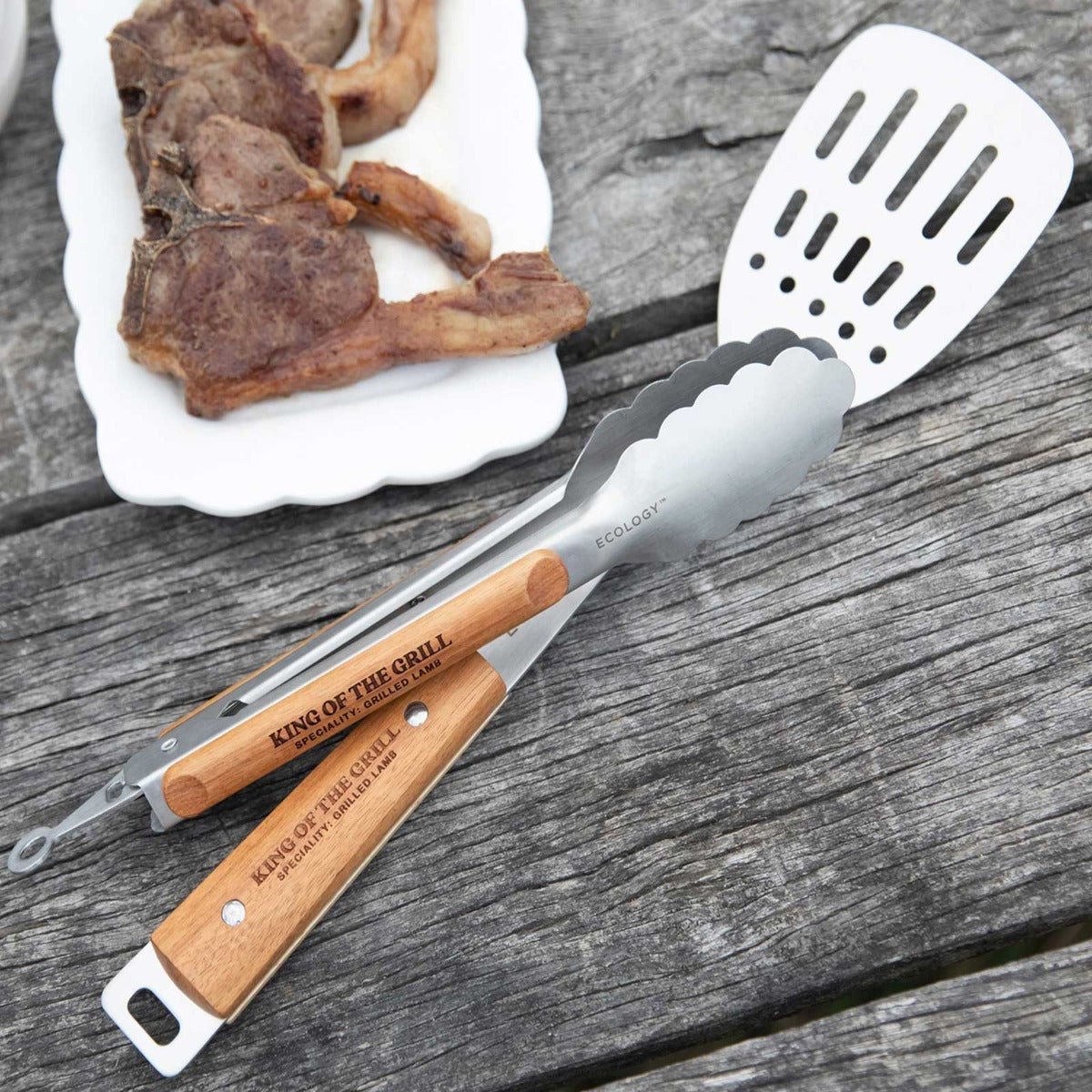 Engraved Wooden BBQ Set Christmas Gift |Personalised Favours