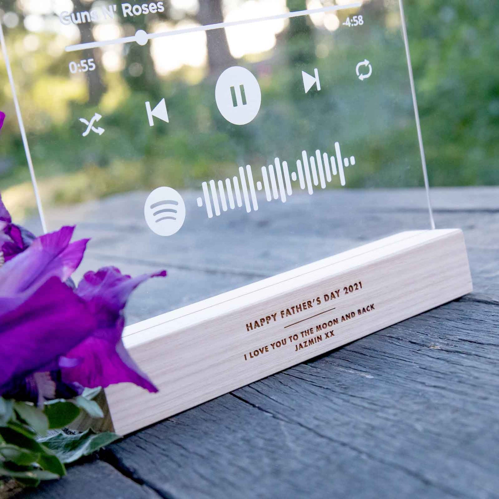 Father's Day Custom Spotify Song Code Plaque | Personalised Favours ...