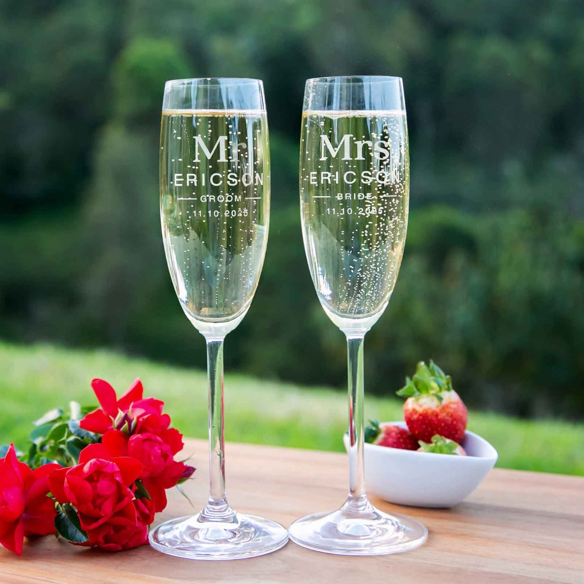 Champagne Glasses Wedding Wedding Bridal Party Champagne Flutes