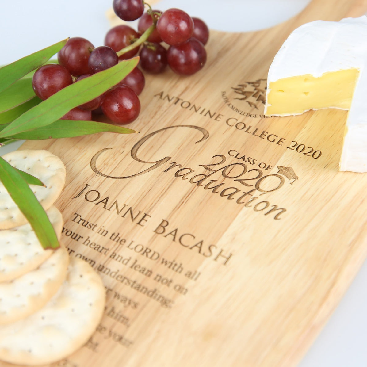 Engraved Graduation Wooden Paddle Board | Personalised Favours