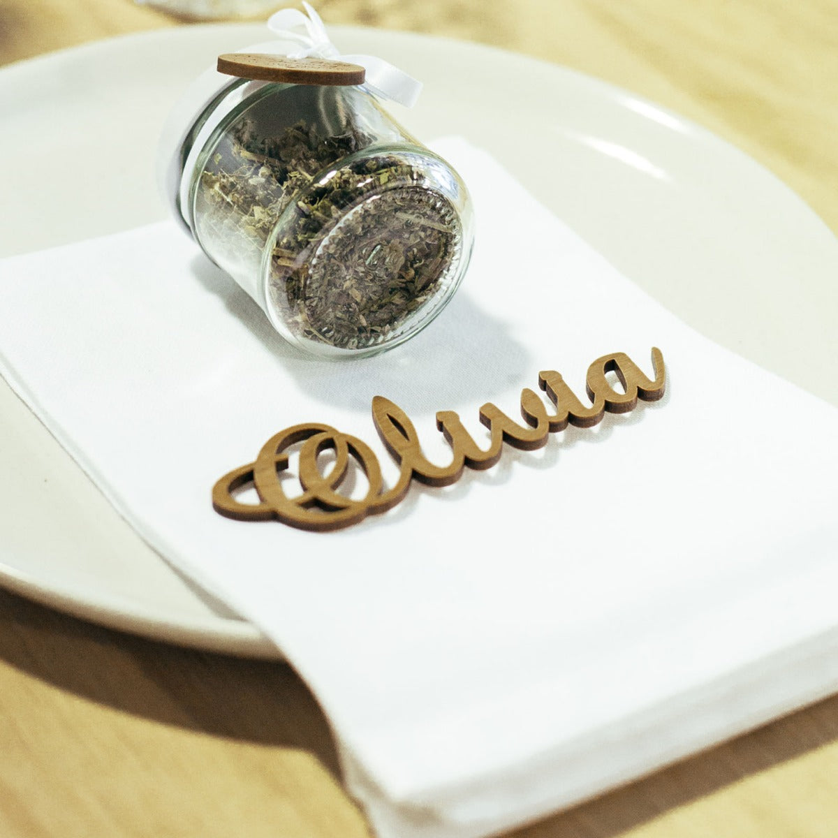 Laser Cut Wooden Placecards | Personalised Favours