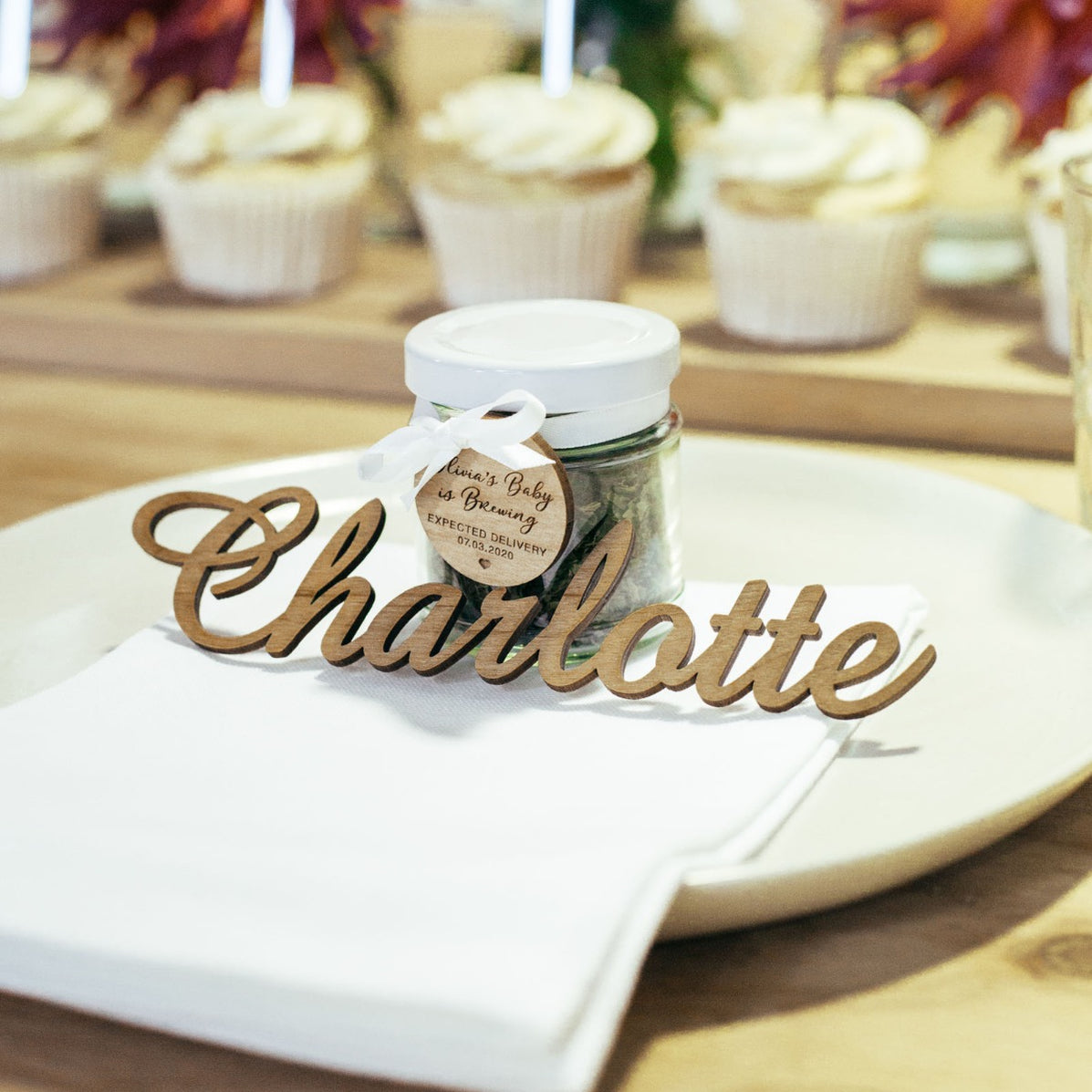 Laser Cut Wooden Placecards | Personalised Favours