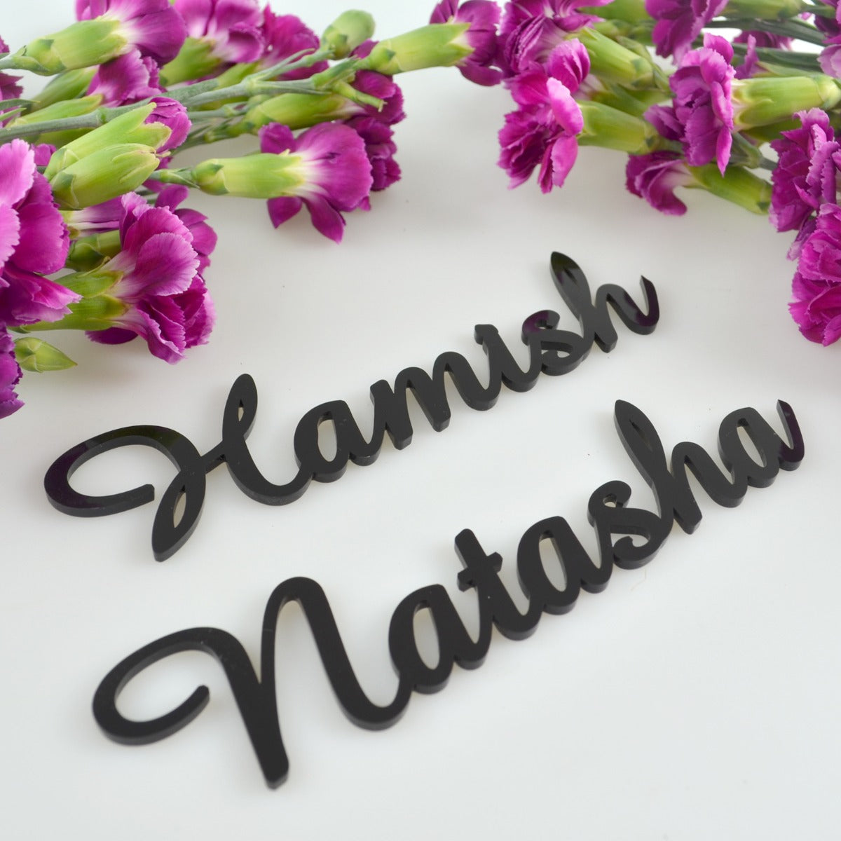 Laser Cut Acrylic Name Placecards | Personalised Favours