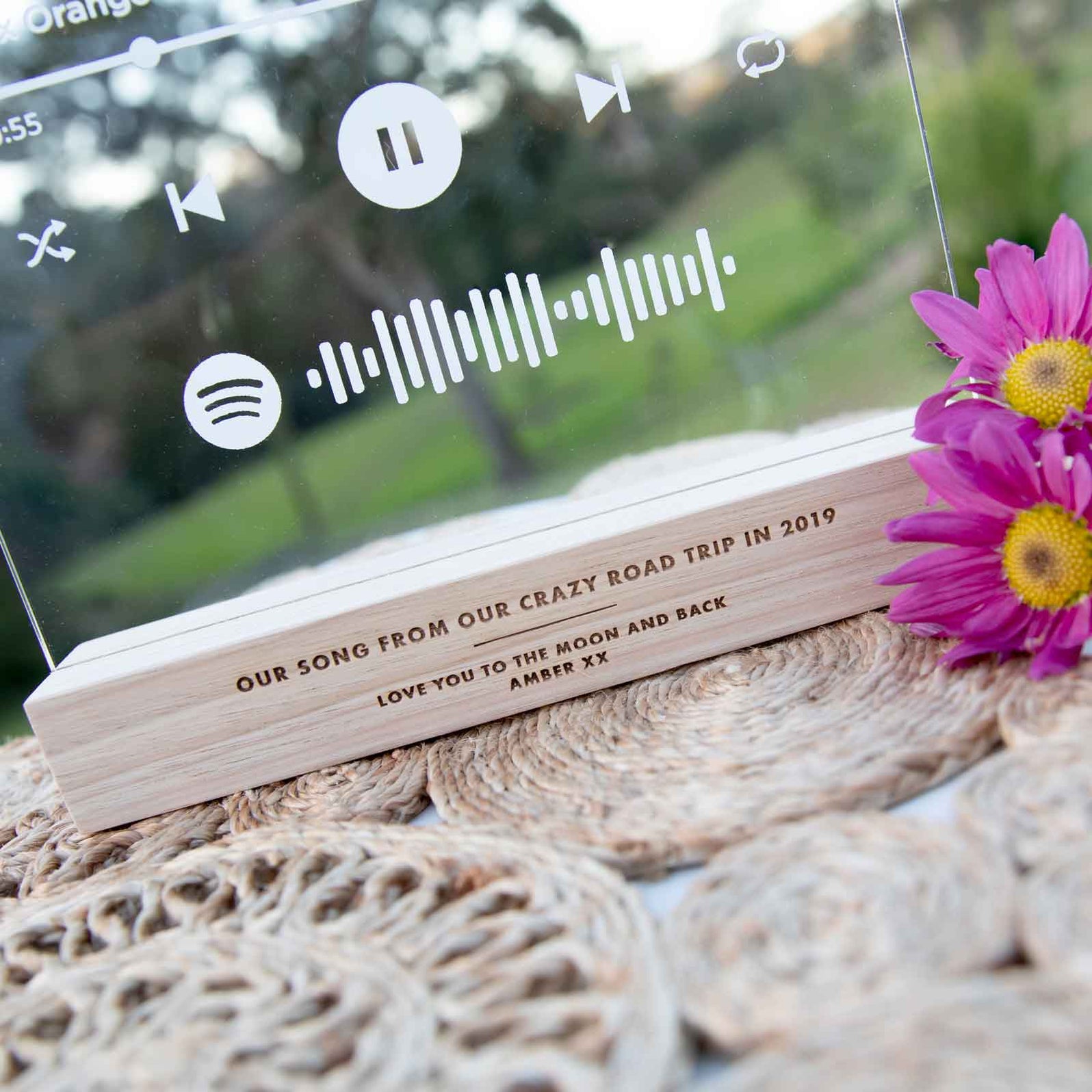 Custom Spotify Song Code Plaque | Personalised Favours