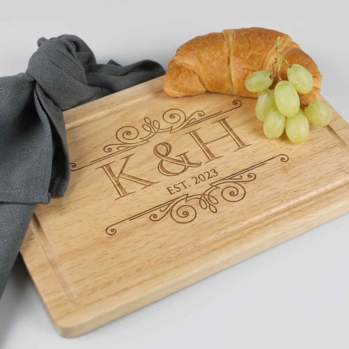 Engraved Rectangle Wedding Wooden Cheese Board| Personalised Favours ...