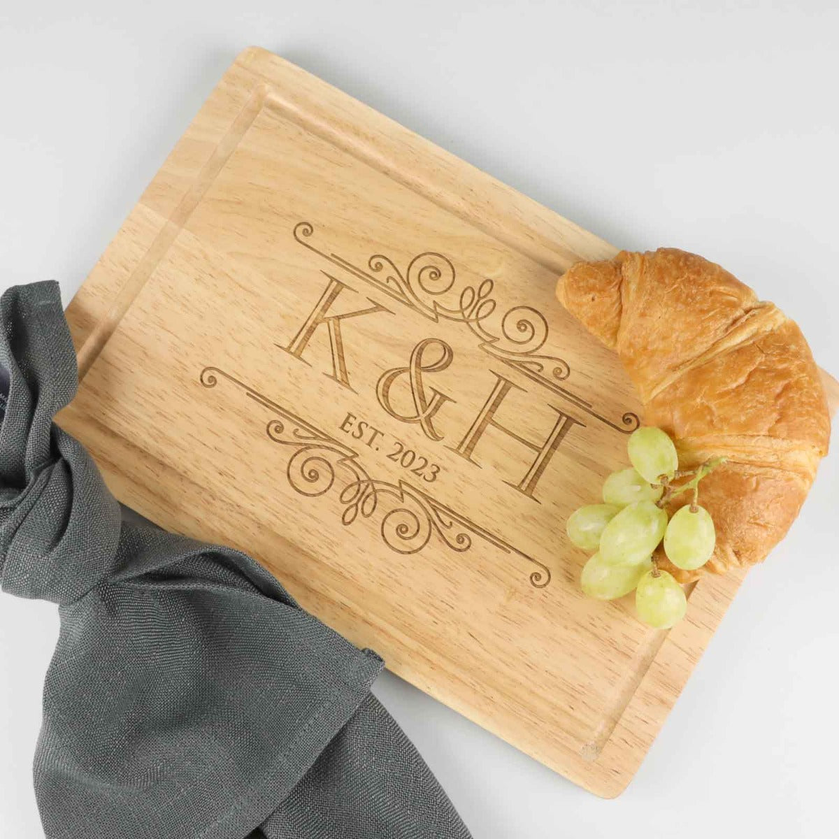 Engraved Rectangle Wedding Wooden Cheese Board| Personalised Favours